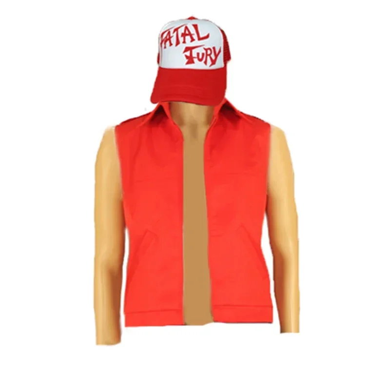 Cosplay-King-of-Fighters-Fatal-Fury-Terry-Bogard-Jacket-Red-Sleeveless ...