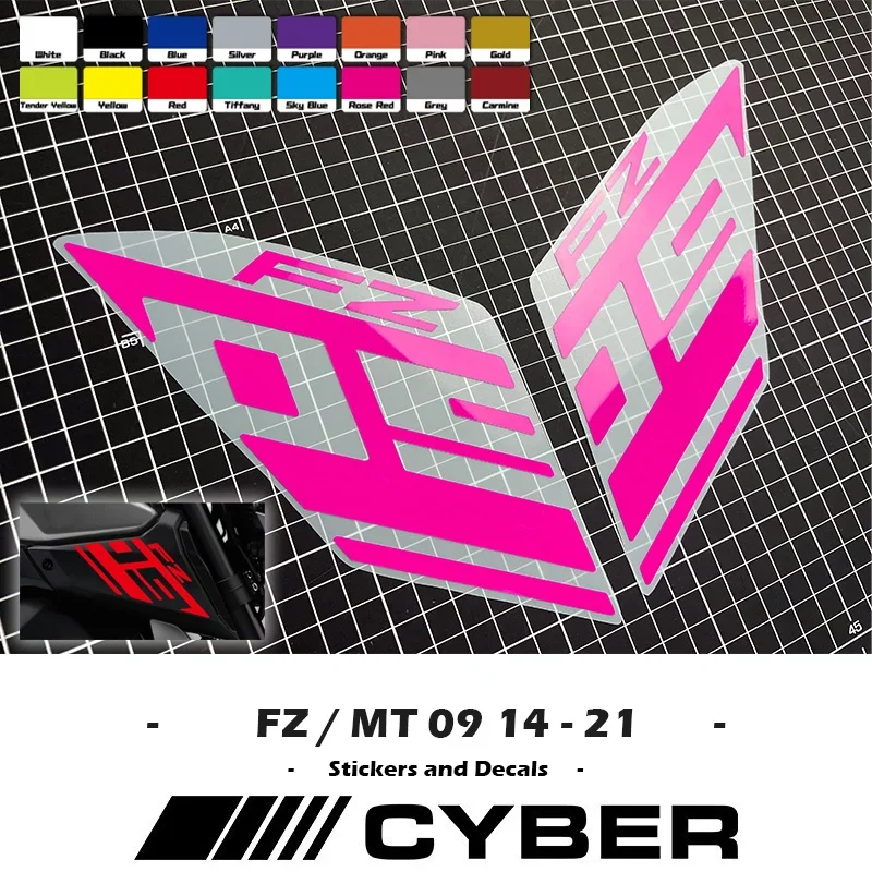 Motorcycle-Air-Intake-Pipe-Shell-Fairing-Sticker-Decal-Customization-MT ...