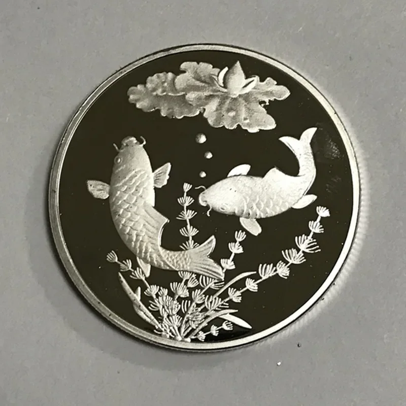 5-Pc-Non-magnetic-The-Koi-Fancy-Carp-coin-Chinese-lucky-furtune-animal ...