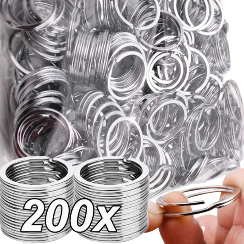 Stainless Steel 25mm Key Ring Flat Double Circle Rust Proof Key ...