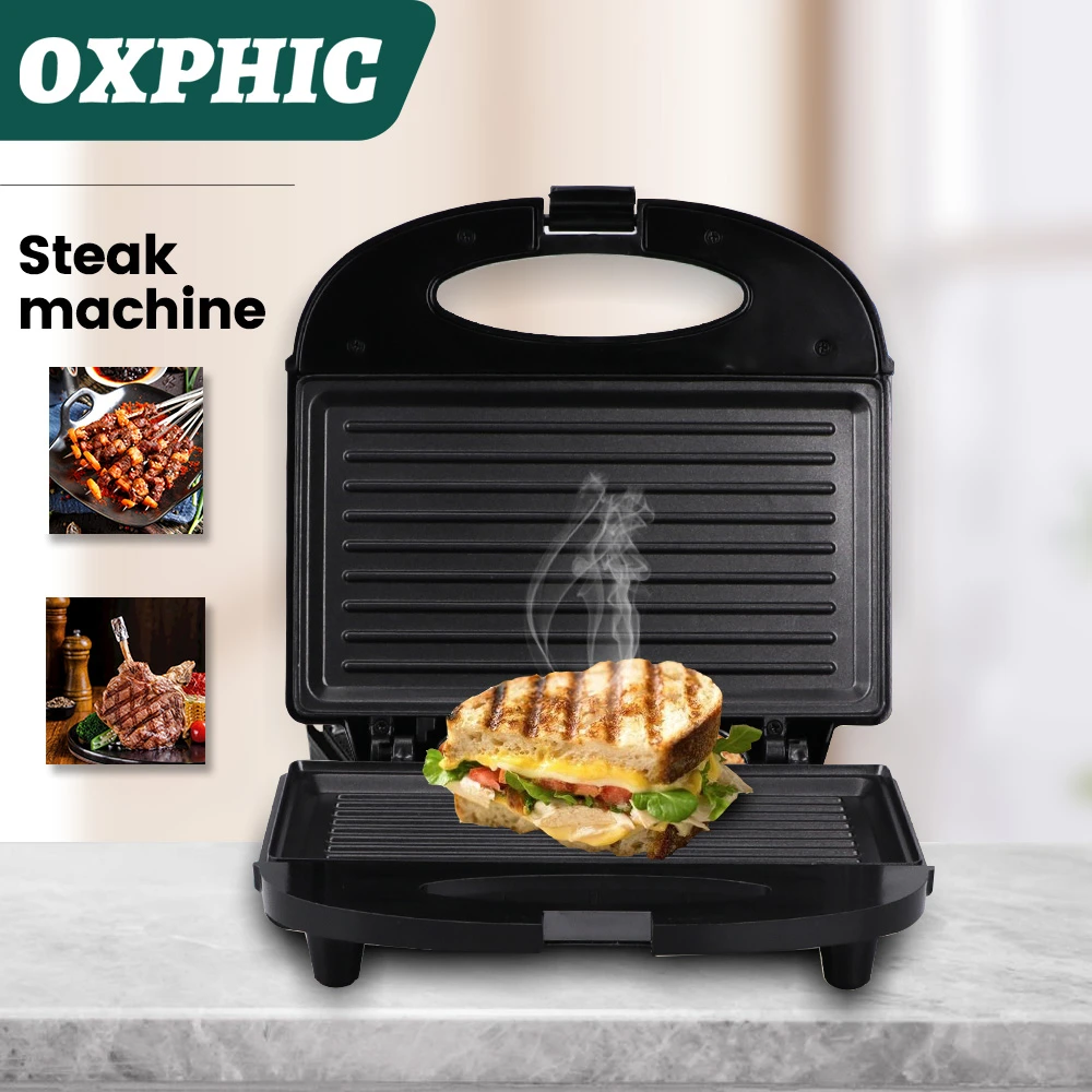 OXPHIC 750W grill electric steaks machine panini grill machine paninis ...