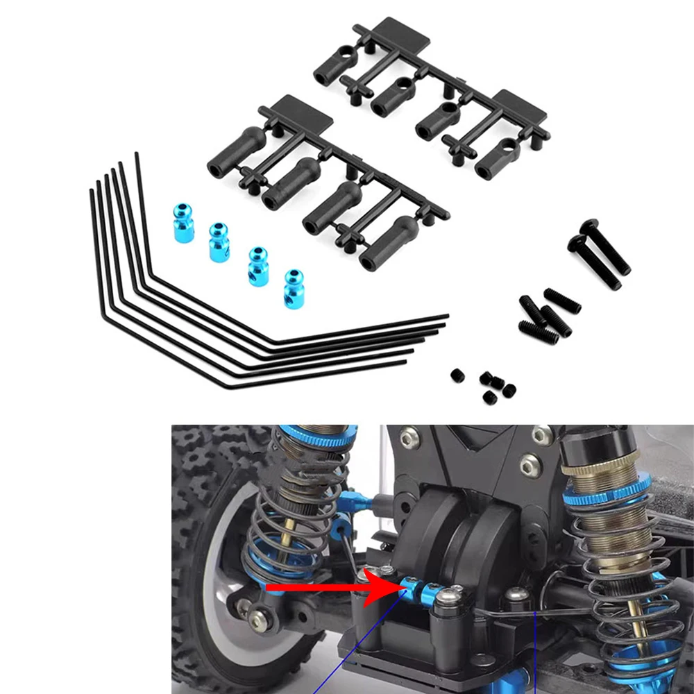 Front and Rear Stabilizer Set for Tamiya XV01 XV02 RC Car Upgrade ...
