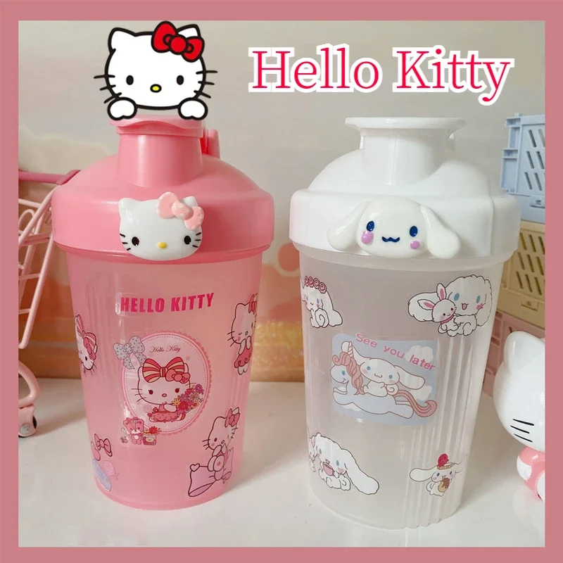 500ML-Hello-Kitty-Plastic-Water-Bottles-Transparent-Frosted-Water ...