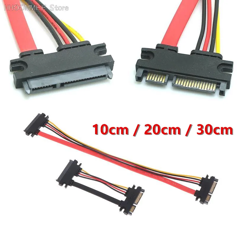 1pc Sata 22 Pin Male To Female Sata Extension Cable SATA 22 Pin Male To ...