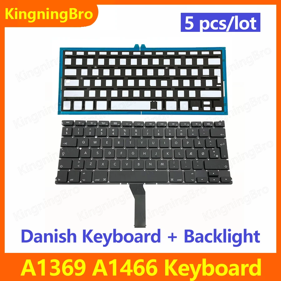 5 Pcs/lot New Replacement Keyboard + Backlight For Macbook Air 13 ...