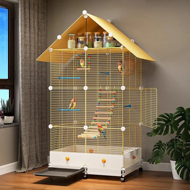 Bird-House-Transport-Large-Parrots-Cages-Birds-Luxury-Hamster-Cage ...