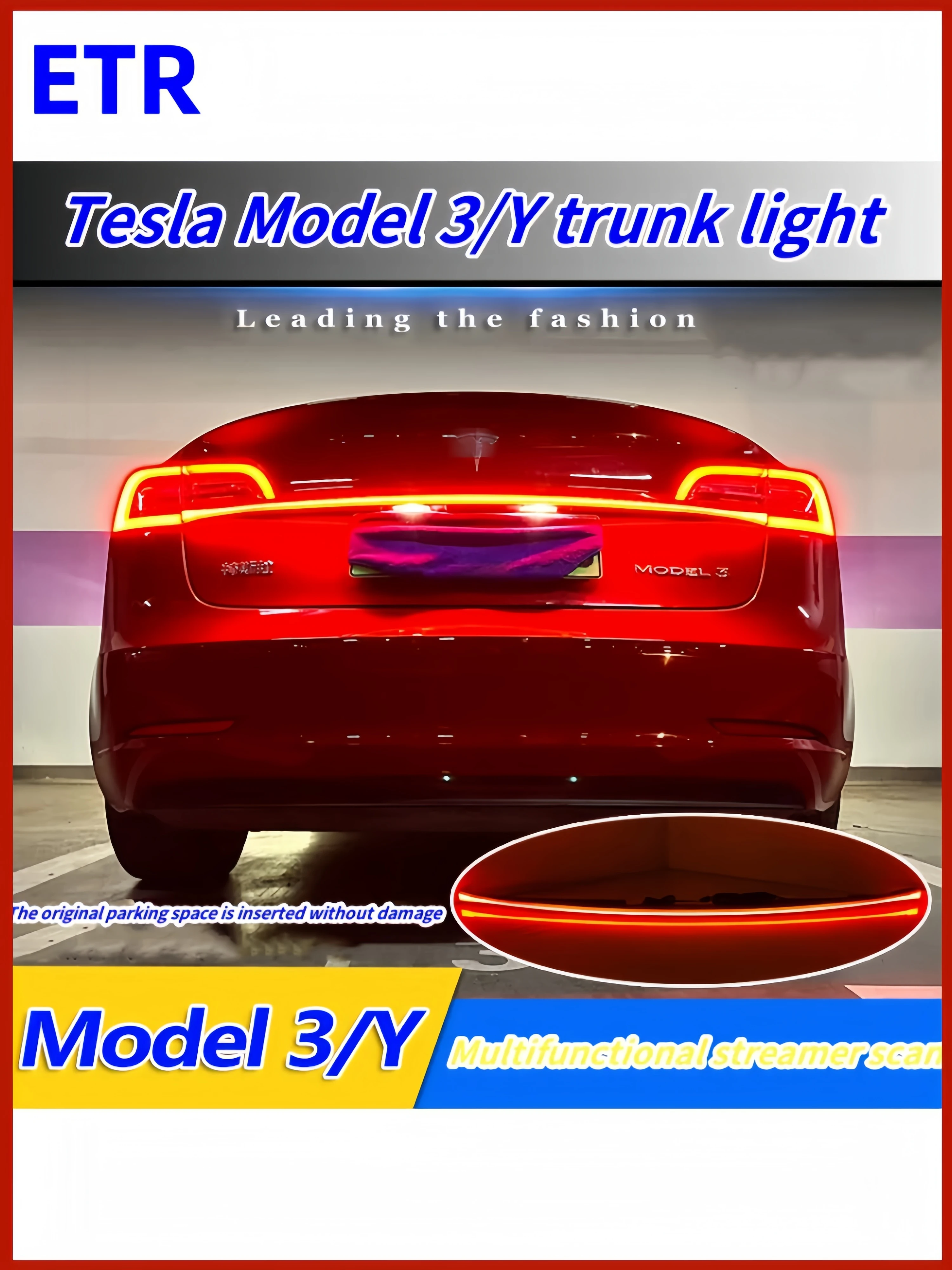 ETR-For-Tesla-Car-Model-Y-3-Through-Taillight-Dynamic-Tail-Rear-Light ...