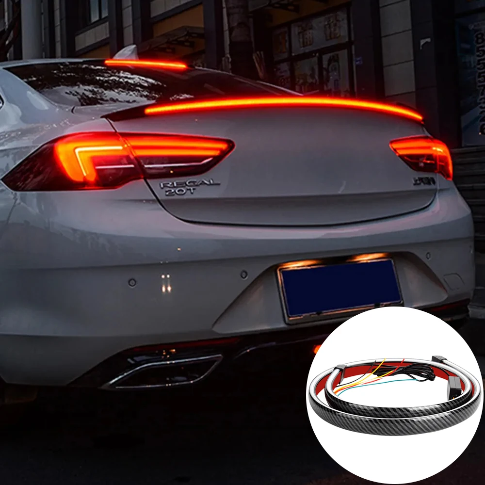 MIHAZ-LED-Spoiler-Light-Universal-Carbon-Fiber-Spoiler-Rear-Tail-Lights ...