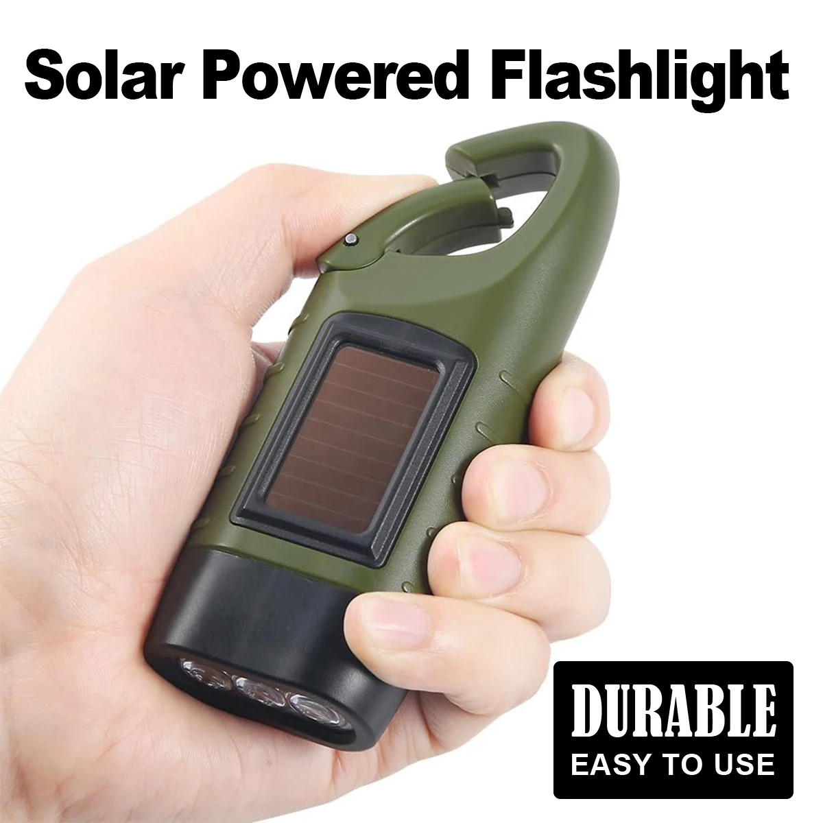 Portable Hand Crank Dynamo Rechargeable Flashlight Torch Led Light ...