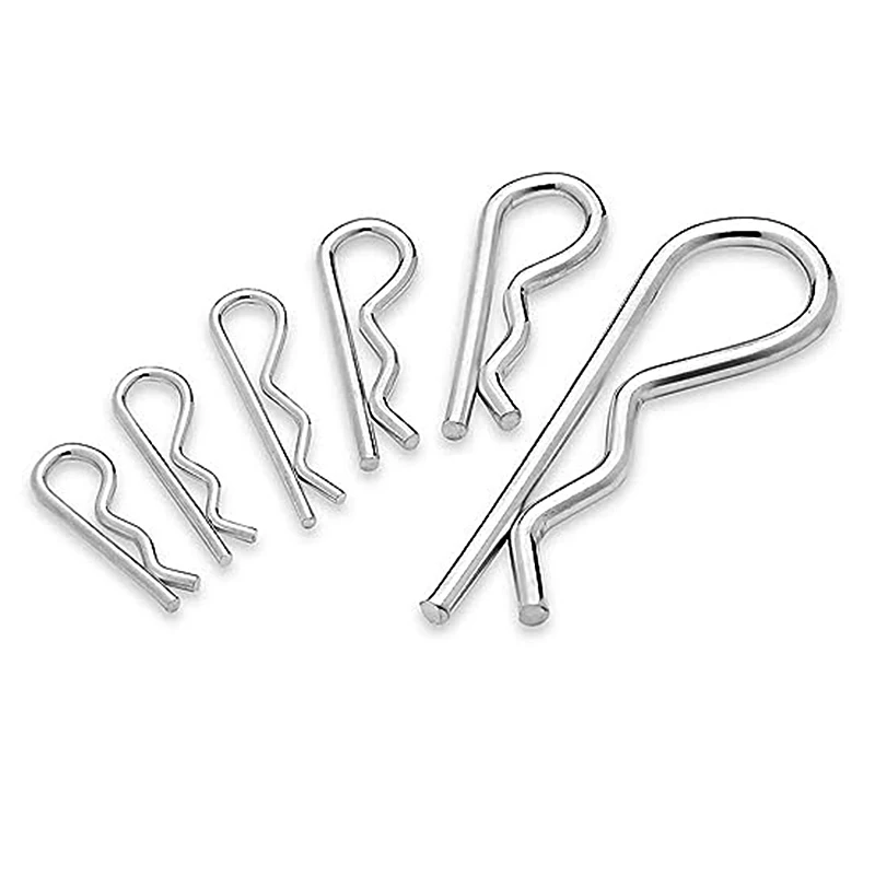 30-20-10Pcs-Stainless-Steel-R-Type-Spring-Cotter-Fixed-Pin-Double-Knot ...