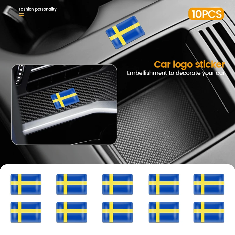 3D-Epoxy-Sweden-Flag-Car-Styling-Sticker-Emblem-Decal-Badge-For-Volvo ...
