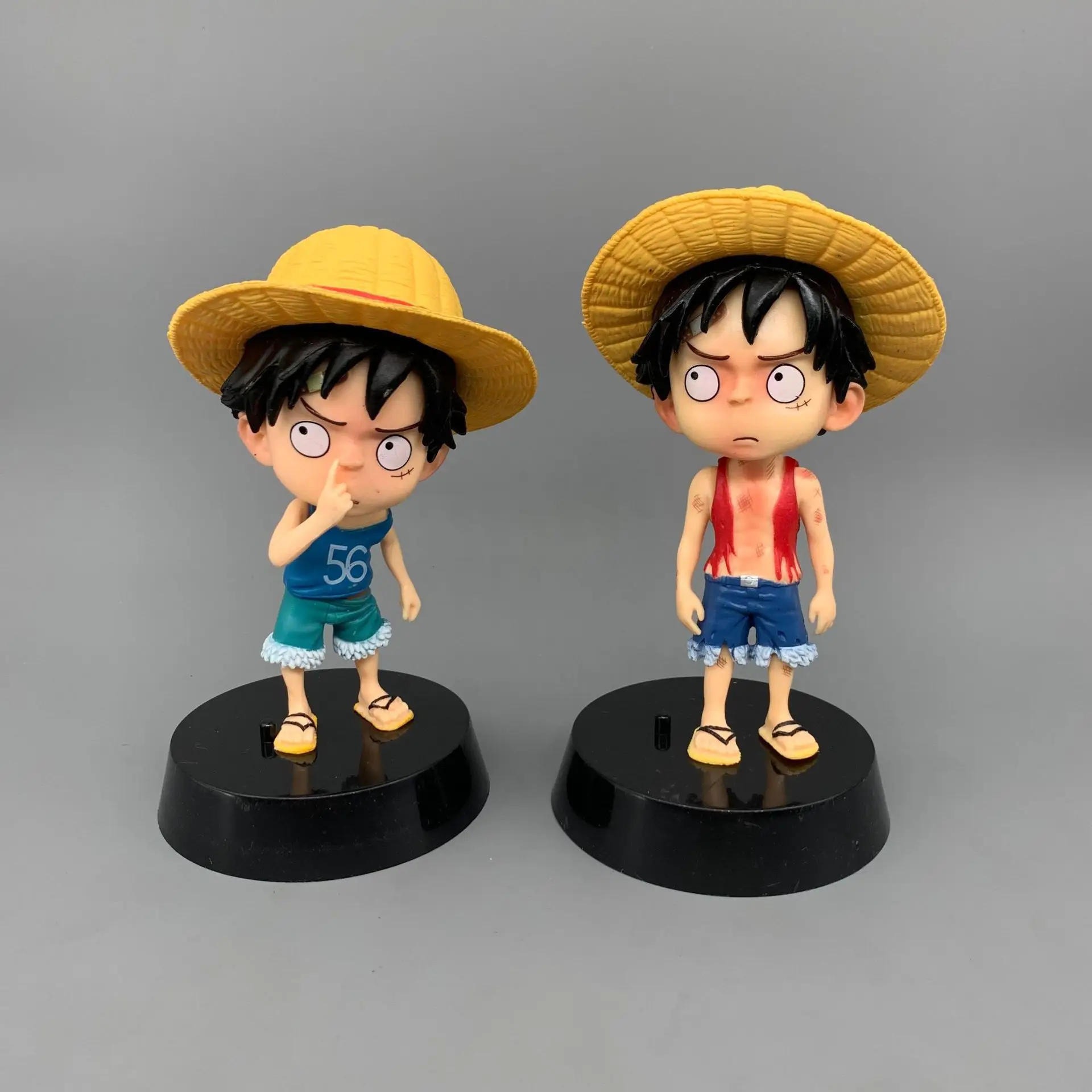 Anime-One-Piece-Luffy-Nose-Picking-Sand-Sculpture-Action-Figurine ...