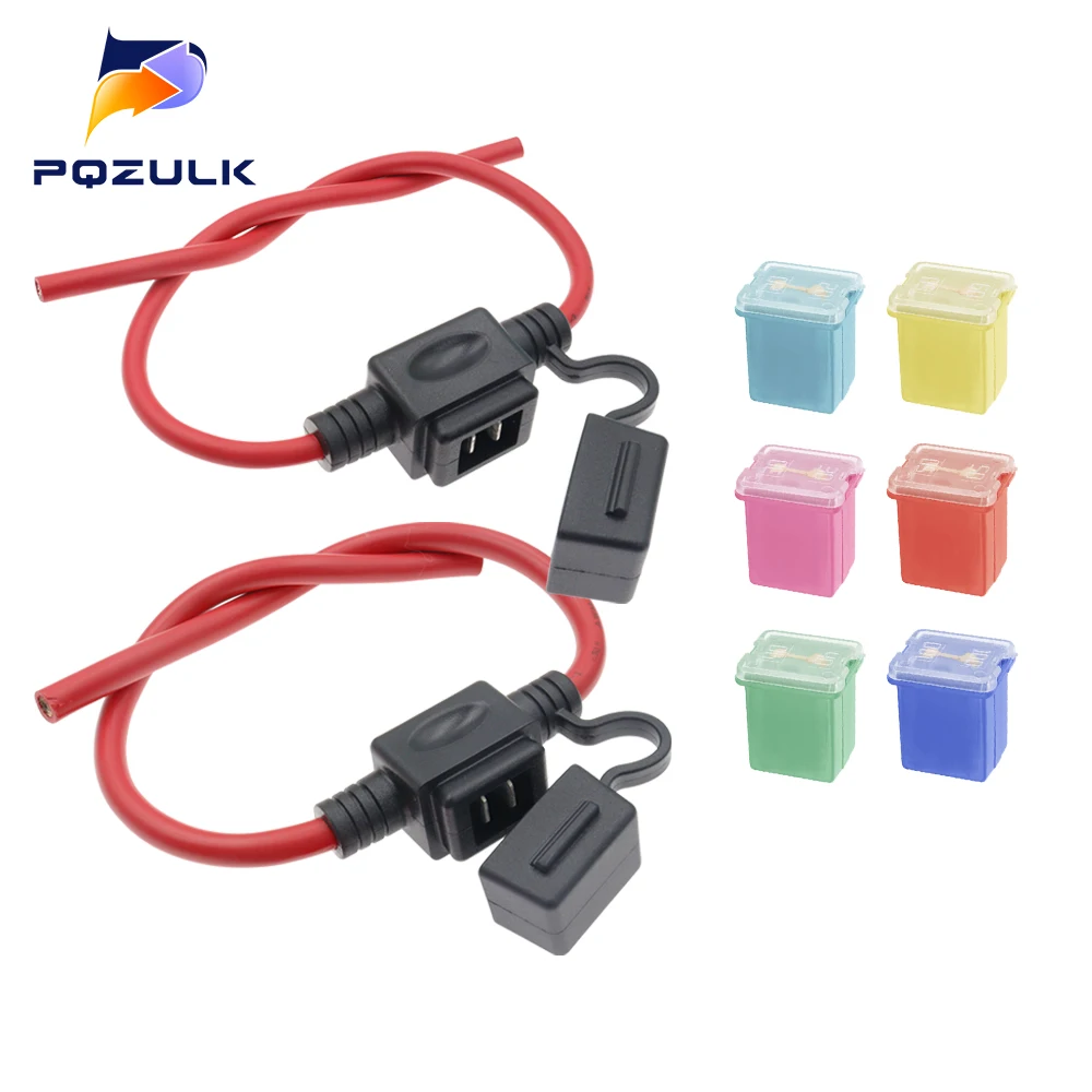 Car-Waterproof-Square-Fuse-Holder-32V-long-Feet-Male-Fuse-12AWG-10AWG ...