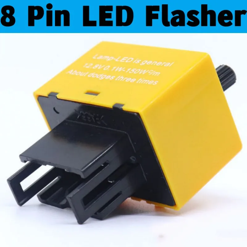 8-Pin-Flashing-Speed-Adjustable-Electronic-LED-Flasher-Assy-Car-Relay ...