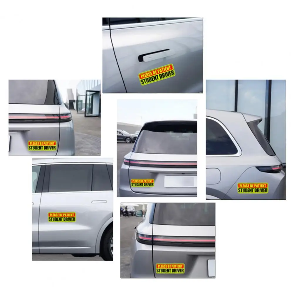 First-time Driver Emblem Reflective Car Stickers Essential Magnetic ...
