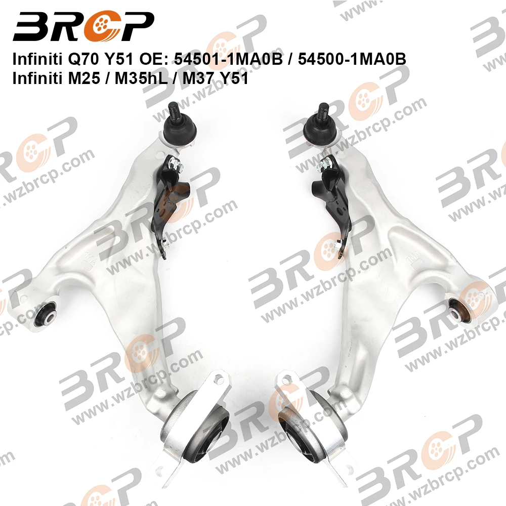BRCP-Pair-Front-Lower-Suspension-Control-Arm-For-Infiniti-Q70-M25-M35 ...