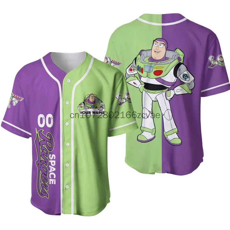 New-Free-Custom-Toy-Story-Buzz-Lightyear-Baseball-Jersey-Streetwear ...