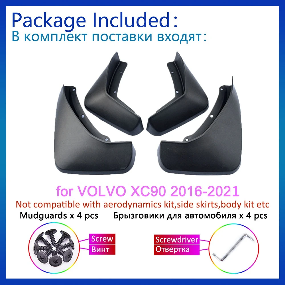 Fur VOLVO XC90 2016 2017 2018 2019 2020 2021 MudFlap Kotflugel Splash Guards Fender Flare Vorne Hinten Rad Zubehor R Design AliExpress 34