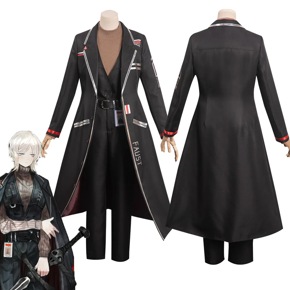 Limbus Company Faust Cosplay Costume Vest Pants Coat Outfits Halloween ...
