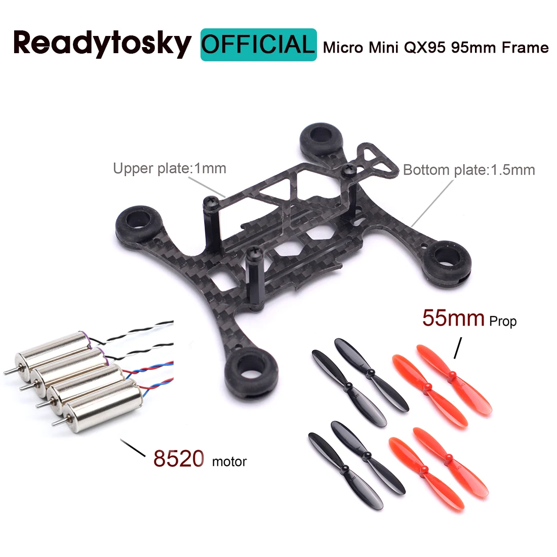 Micro-Mini-QX95-95mm-Frame-Mini-FPV-RC-Carbon-Fiber-Quadcopter-Frame ...