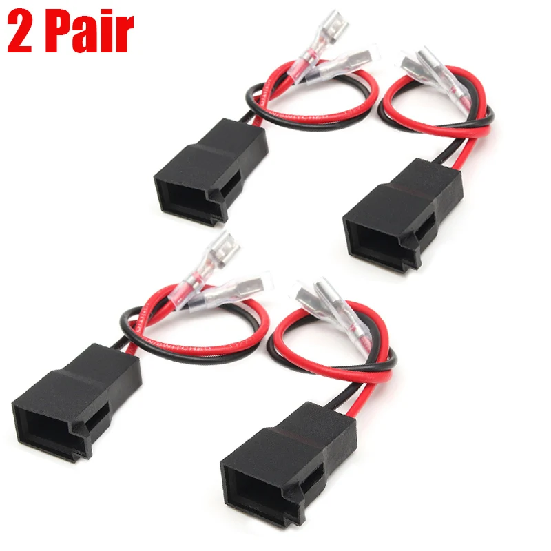 2-Pair-Car-Speaker-Adaptor-Plug-Connectors-Wire-Car-Speaker-Audio ...