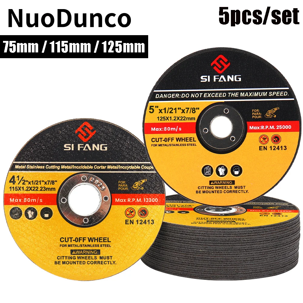 5Pcs-Set-75-115-125mm-Metal-Cutting-Disc-Angle-Grinder-Saw-Blade-Resin ...
