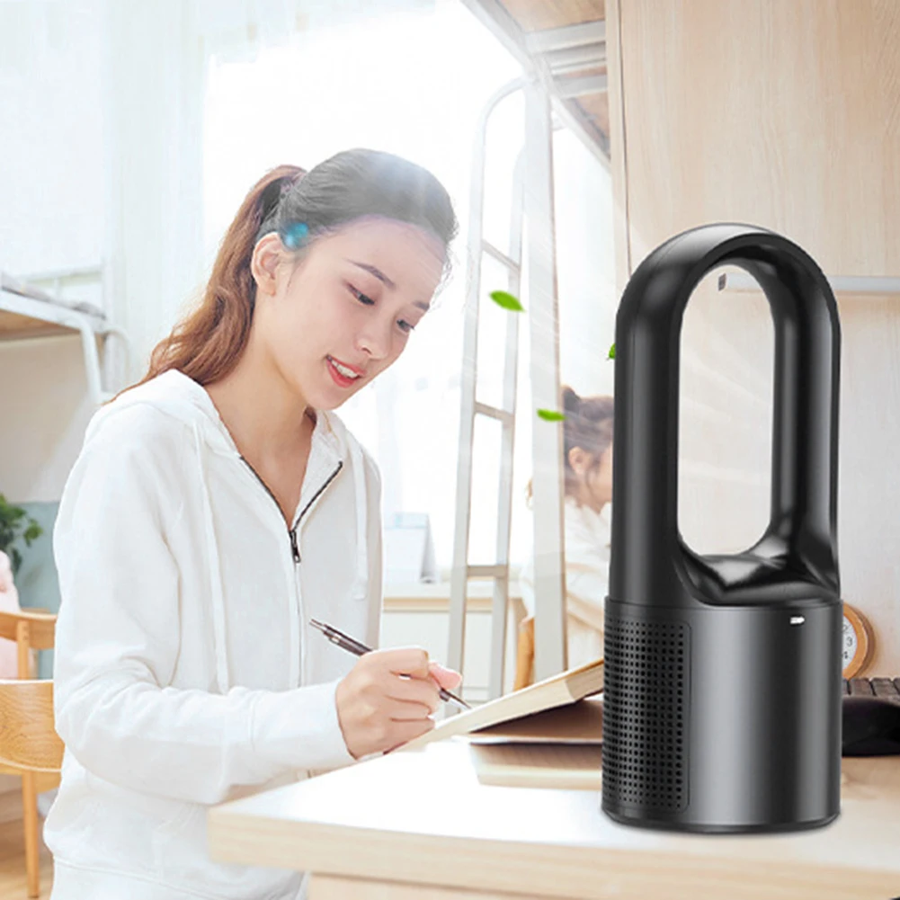 Bladeless-Desktop-Fanless-Blade-Cooler-6-speed-Adjustable-Portable-Air ...