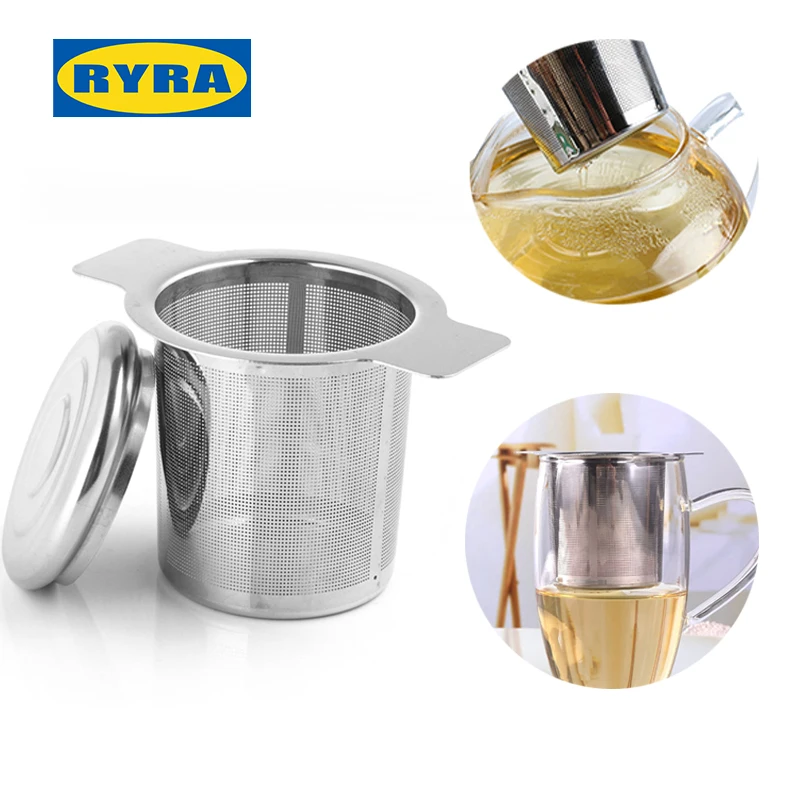 Portable-Tea-Strainer-Stainless-Steel-Teapot-Double-Handles-Tea ...