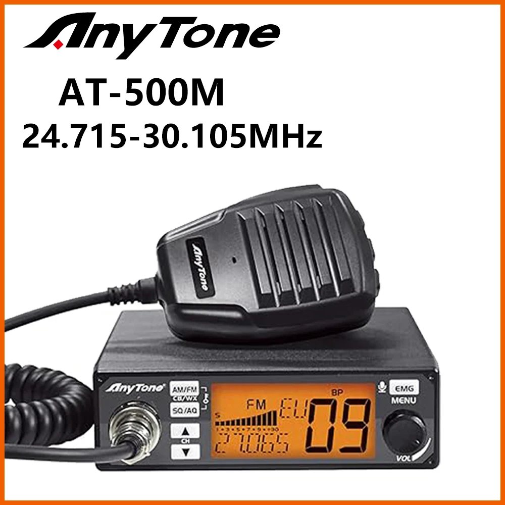AnyTone-AT-500M-4W-10m-Radio-27MHz-CTCSS-DCS-Code-40CH-CB-Radio-AM-FM ...