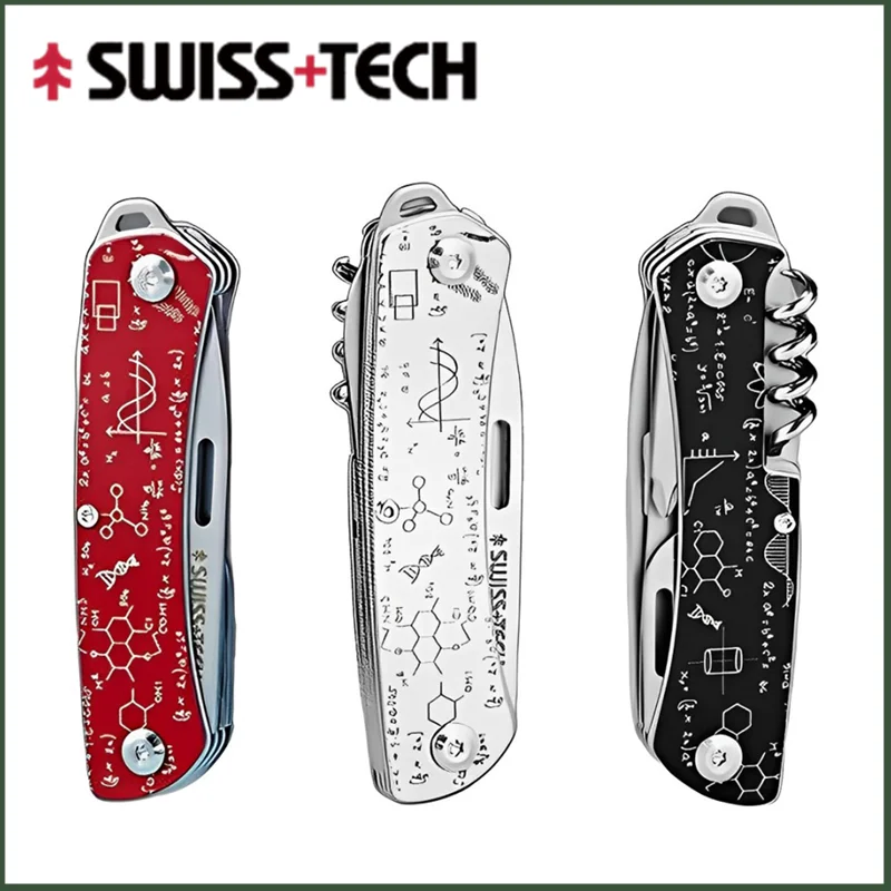 SWISS-TECH-Mini-Folding-Multi-Tool-Knife-9-em-1-EDC-Ferramentas-manuais ...