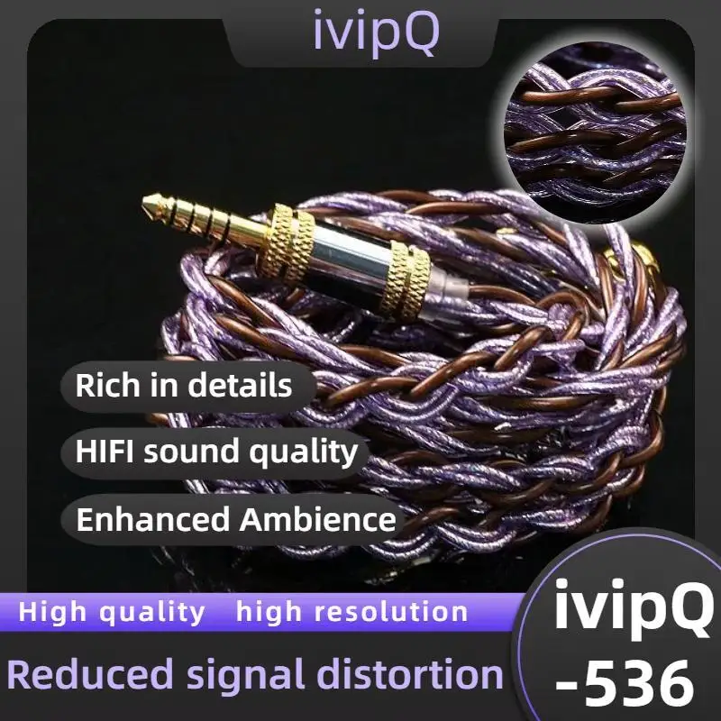 ivipQ-536-6-Core-HIFI-Earphones-Upgrade-Cable-With-0-78-2PIN-MMCX ...