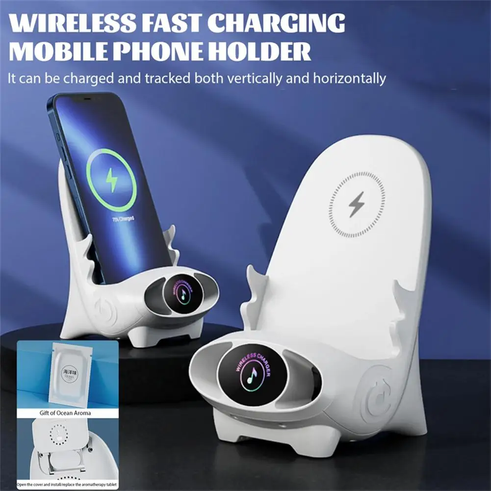 V8-Wireless-Fast-Charging-Charger-Stand-Mini-Chair-Sound-Portable ...