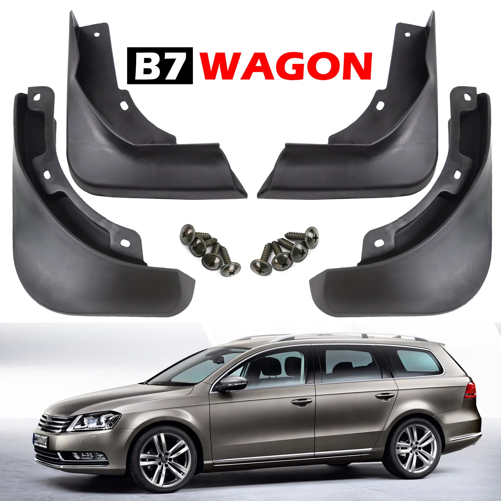4x For VW Passat B7 3C Variant Estate Wagon 2011 - 2015 Mud Flaps ...
