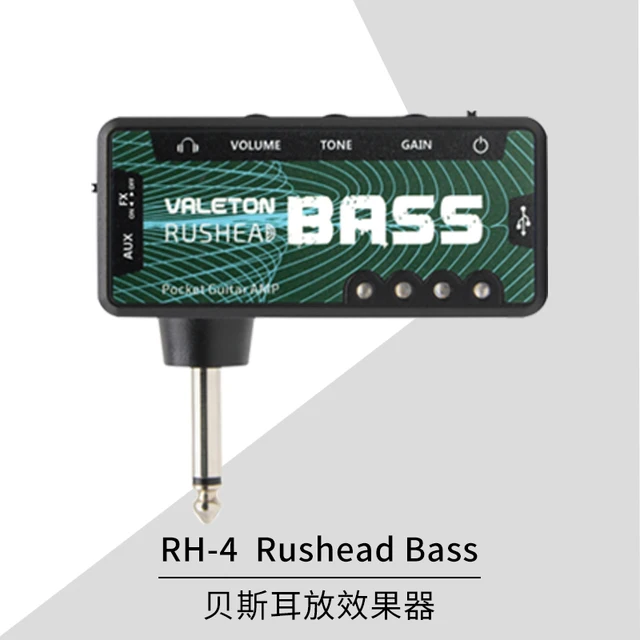 Valeton Rushead Max Chargable Portable Pocket Guitar Bass Headphone Amp ...