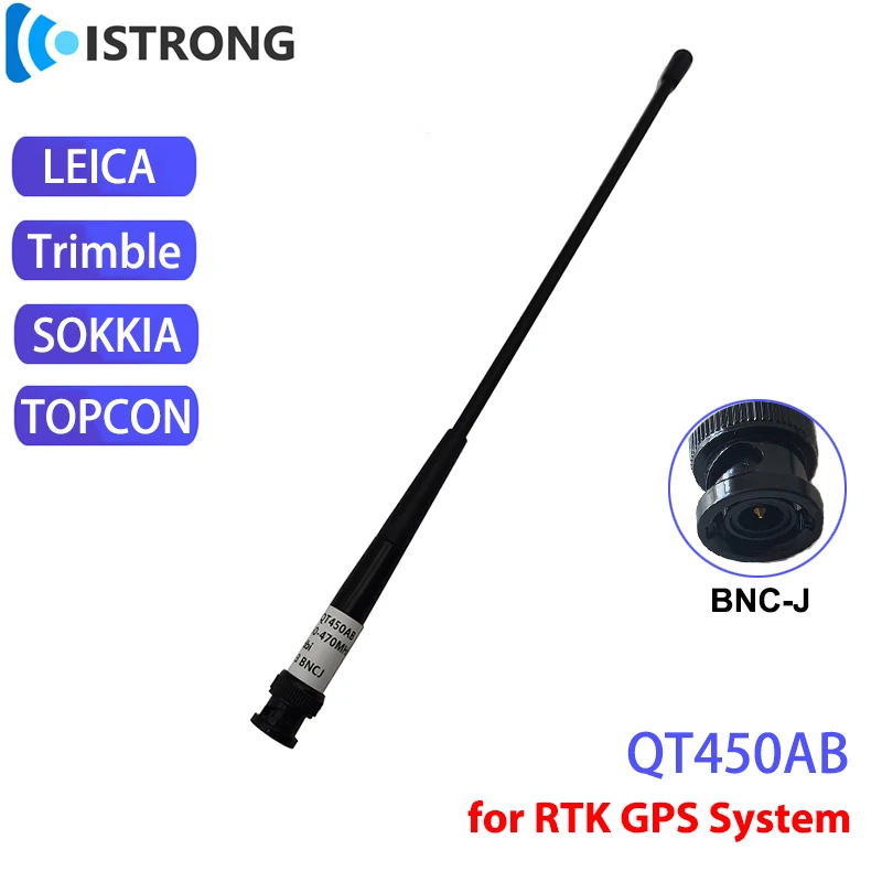 GNSS Recevier RTK GPS System, rádio Whip Antena, 4dBi, 450 470MHZ, BNC J para TOPCON Trimble ...