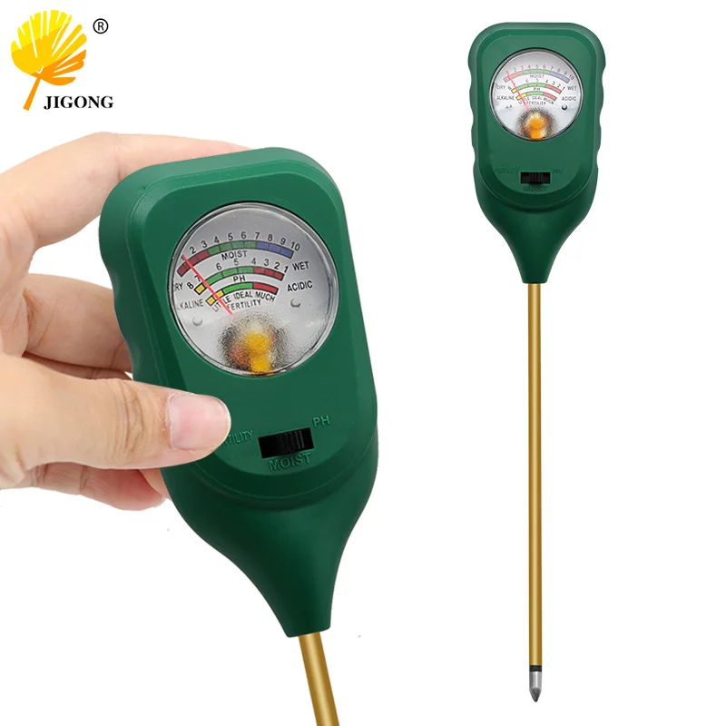 pH, Acidity, Alkalinity Tester Soil Three-in-one Detection Pointer Type ...