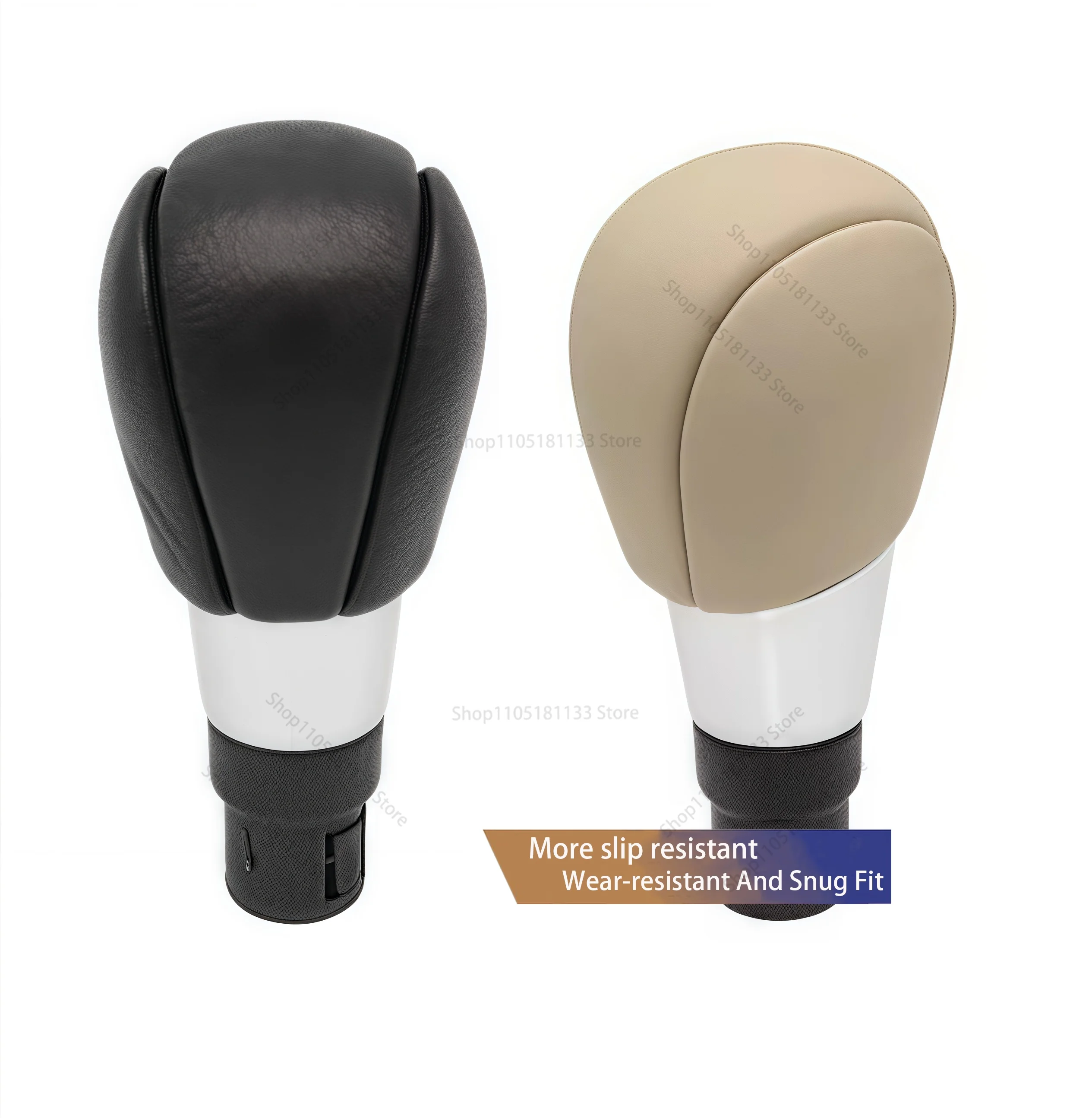Black/Beige Leather 5/6 Speed Manual Gear Shift Knob for Volvo S60 V60 ...