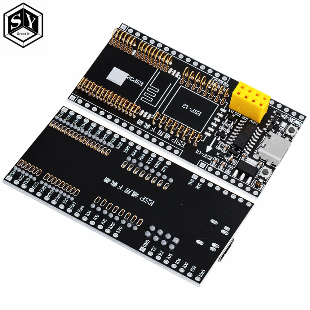 Esp8266 Esp32 Wrover Development Board Test Programmer Socket Downloader For Esp 01 Esp01s Esp12