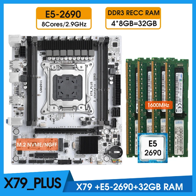 X79-PLUS-Motherboard-Kit-Xeon-E5-2690-CPU-With-4pcs-8GB-32GB-DDR3 ...
