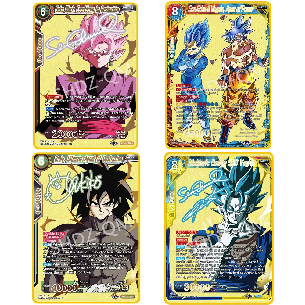9-Models-Dragon-Ball-Super-TCG-Gold-Card-Autograph-Card-Goku-Vegeta ...