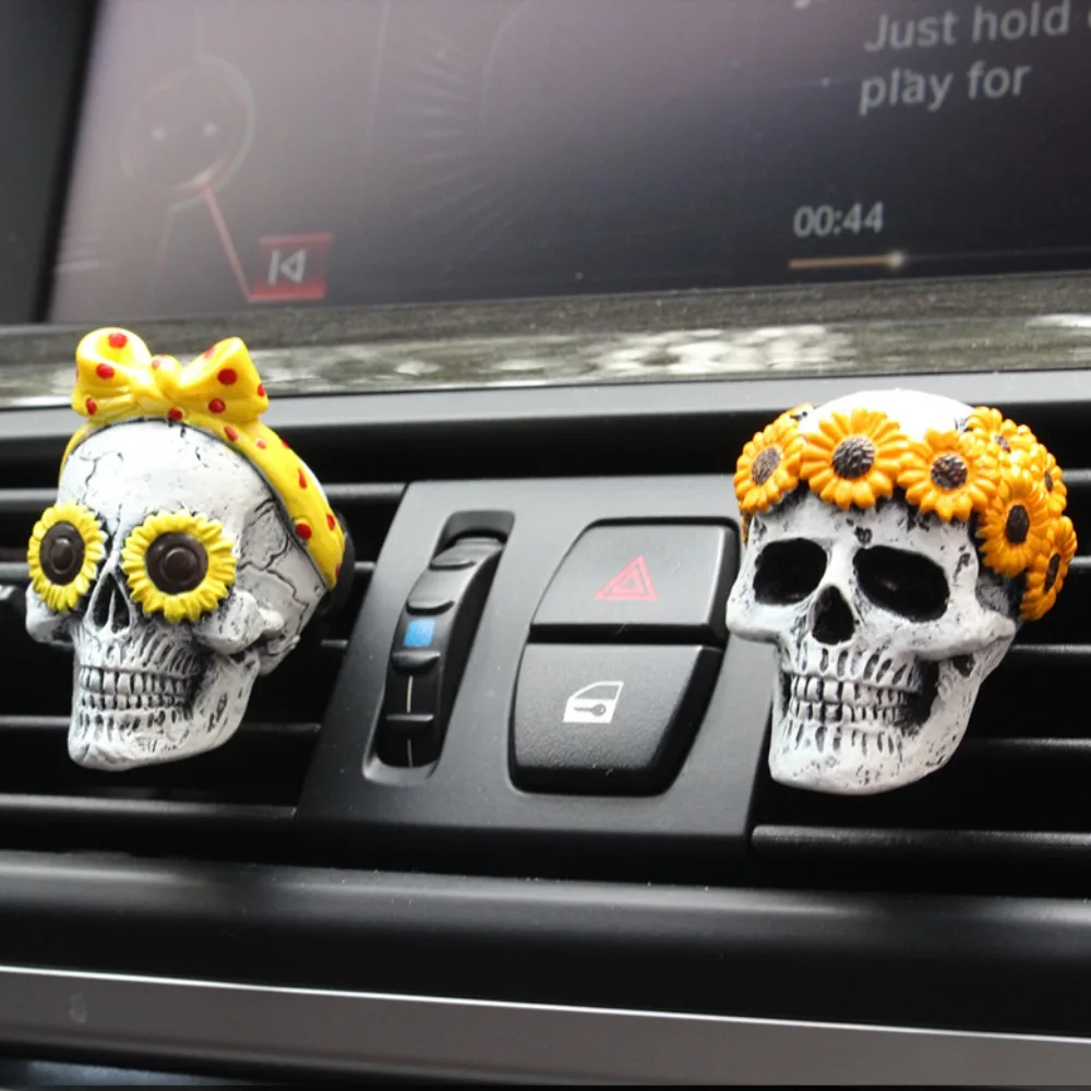 Car-Perfume-Car-Air-Freshener-Vent-Clip-Car-Smell-Diffuser-Bone-Skull ...