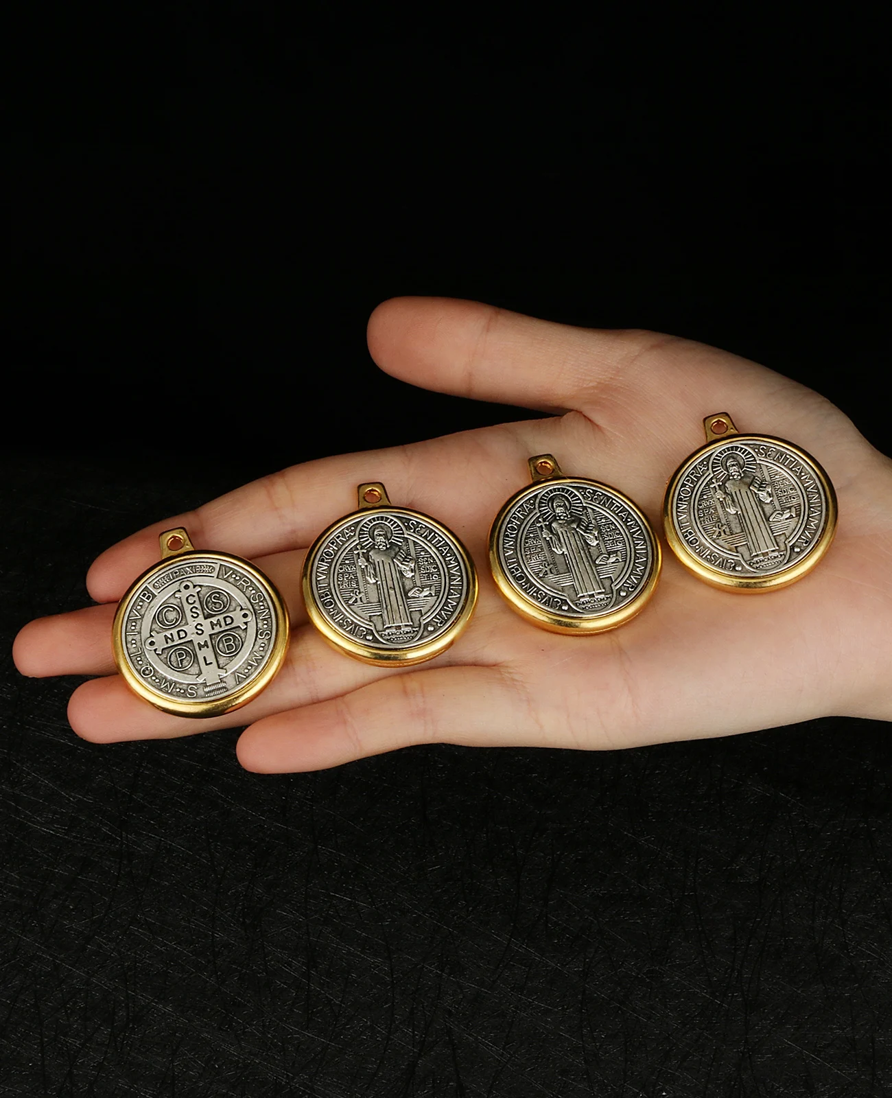 Cottvott-Exorcism-St-Benedict-Medal-Set-Christian-CSPB-Saint-Benedict-Cross-Pendants-for ...