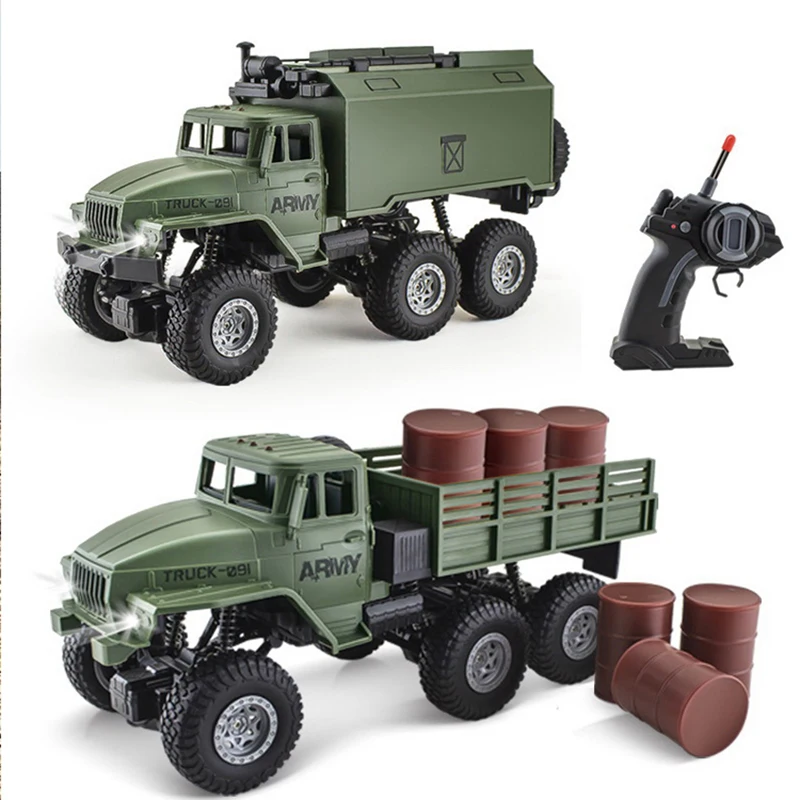 Voiture militaire télécommandée 27MHz 1:16, véhicule de Transport électrique hors route avec ...