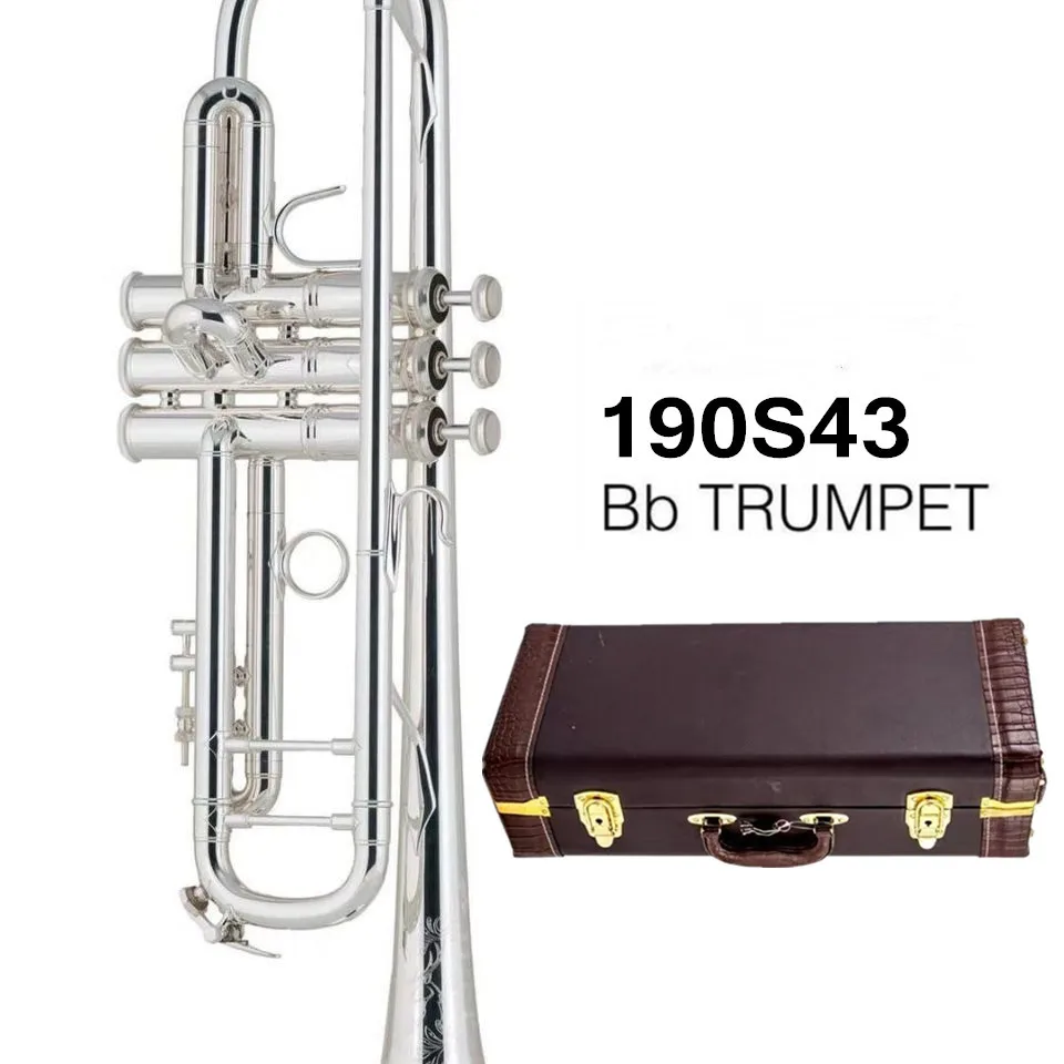 190s43-100th-Anniversary-Silver-Trumpet-Pipe-Flat-Instrument-Brass ...