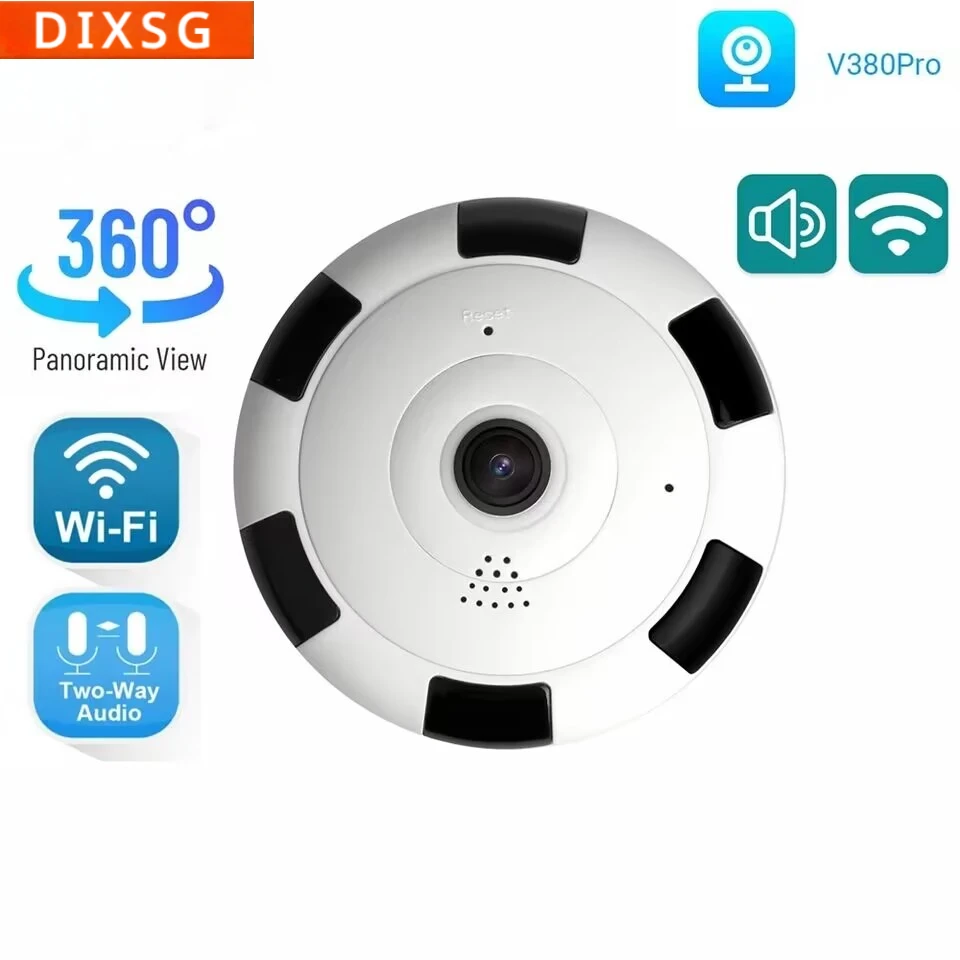 C-mara-panor-mica-de-seguridad-V380-Pro-inal-mbrica-WIFI-1080P-HD-lente ...