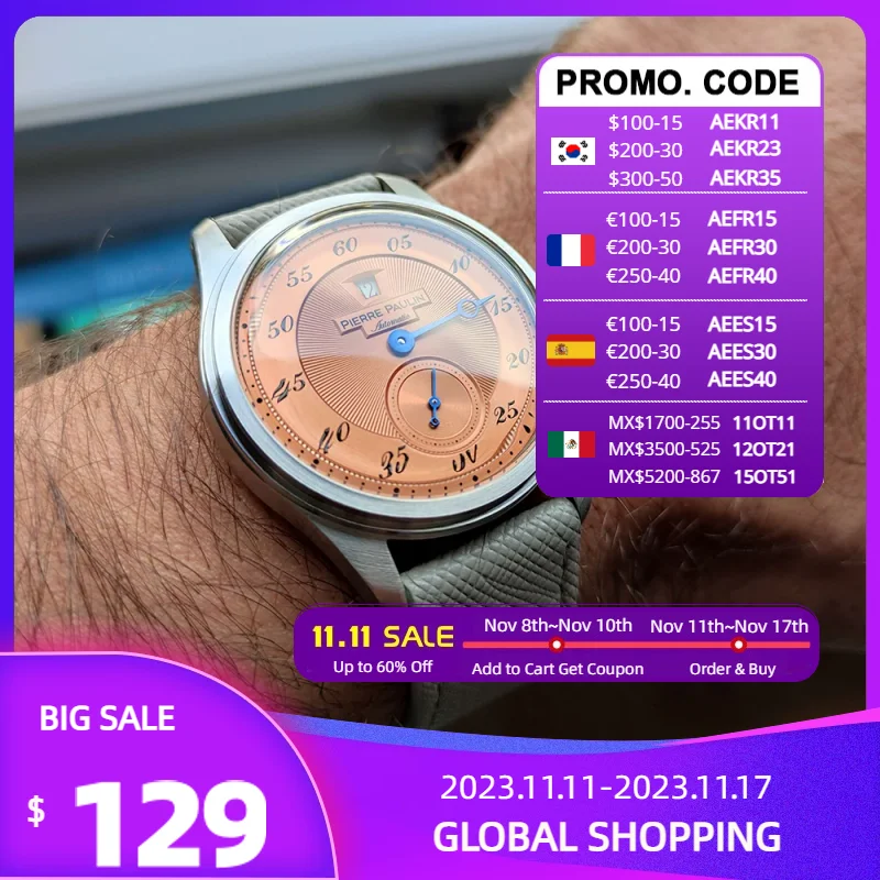 Montre-m-canique-St17-automatique-pour-homme-Pierre-Paulin-Jumping-Hour ...