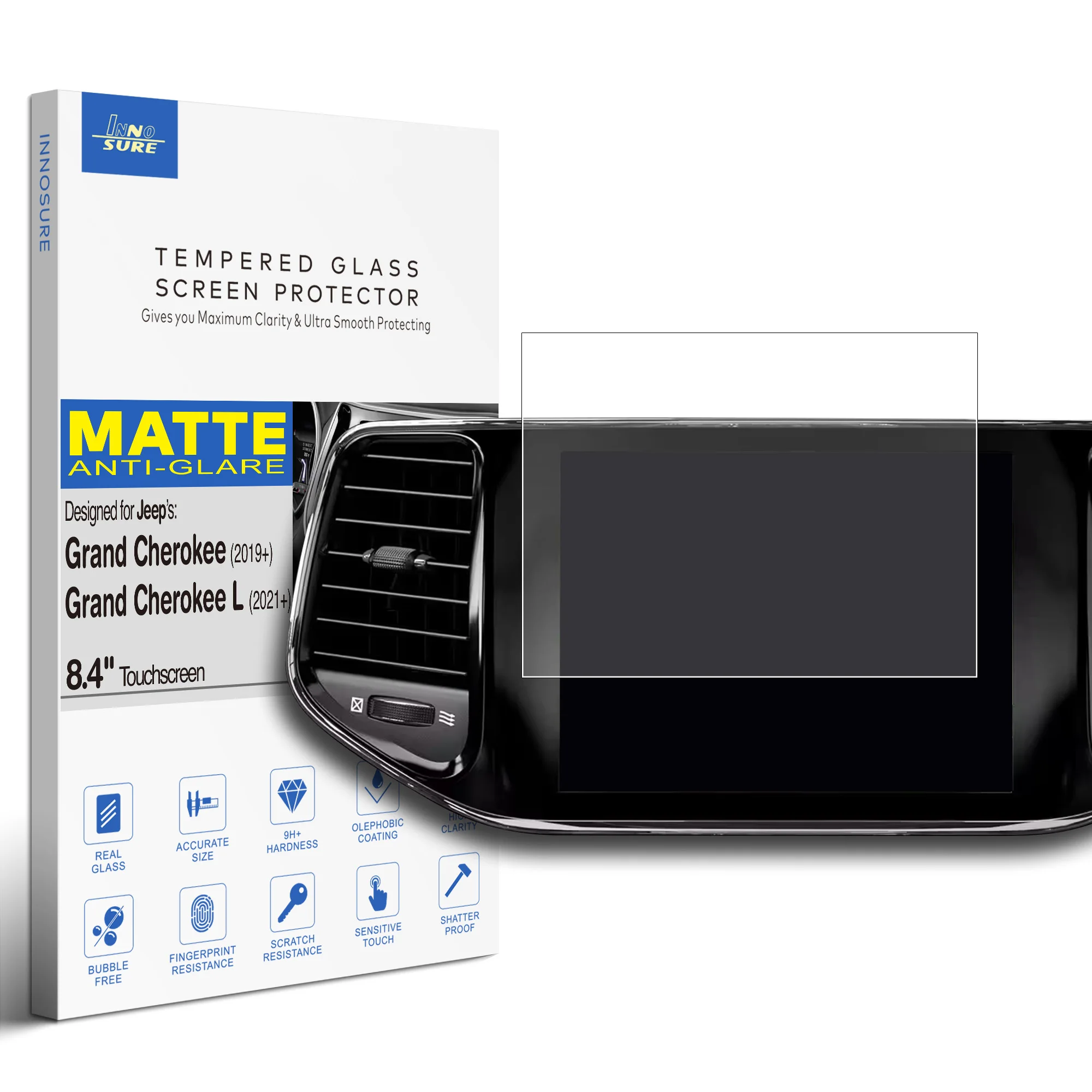 Tempered-Glass-Screen-Protector-for-Jeep-Grand-Cherokee-2019-2024-Grand ...