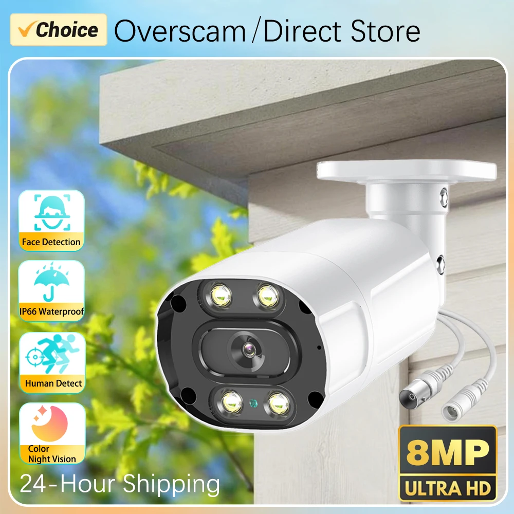 4K 8MP BNC Face Detection AHD Cameras 5MP CCTV Video Surveillance Home ...