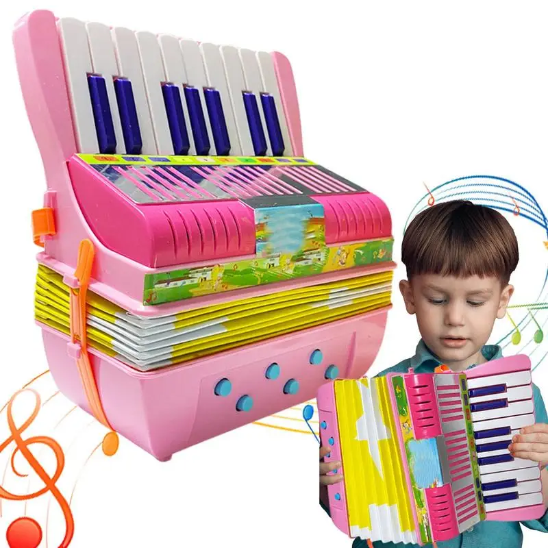 Kids Accordion Toy Accordion Toy 6Bass 17Keys Button Accordion ...