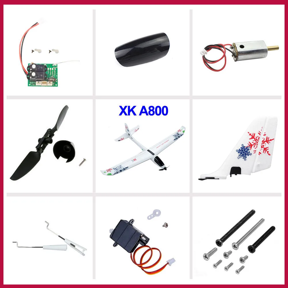 WLtoys-XK-A800-RC-Airplane-Parts-Motor-Propellers-Blades-Wing-Tail ...